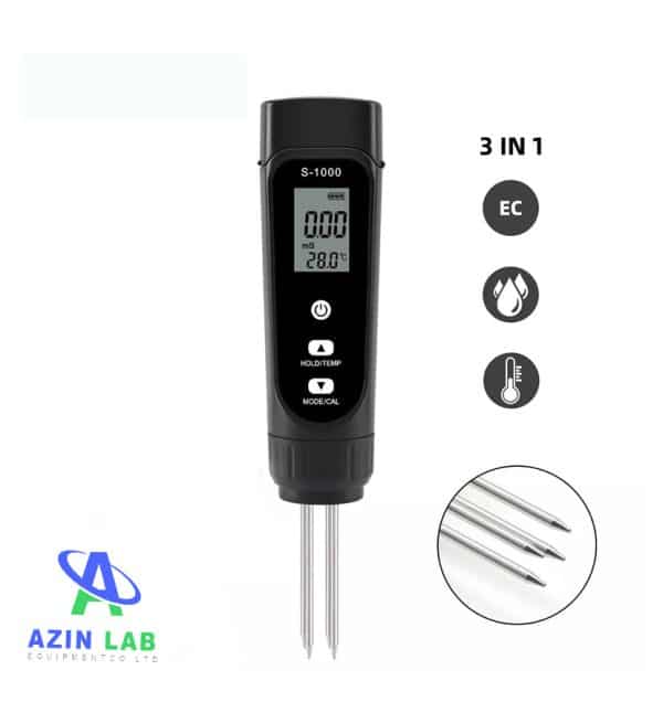 فروش EC متر، دماسنج و رطوبت سنج خاک مدل S-1000